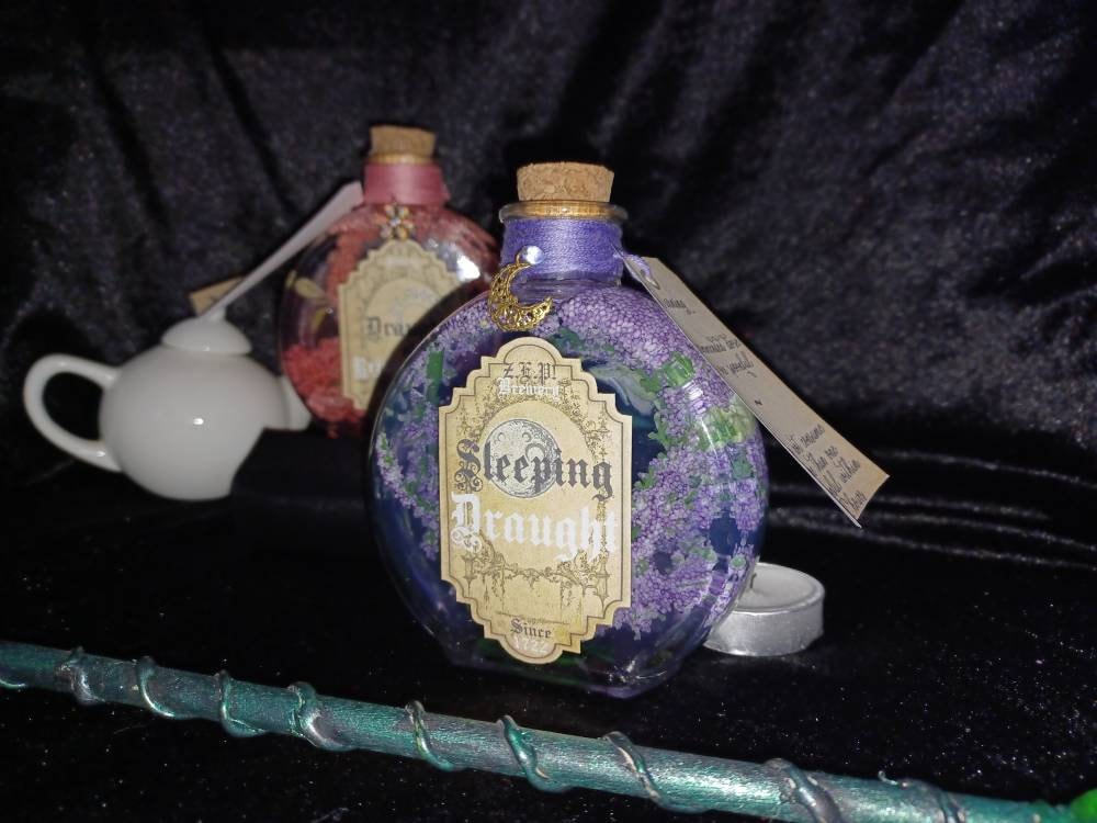 Sleeping Draught & Draught of Rejuvenation Potion Set of 2 Harry Potter ...