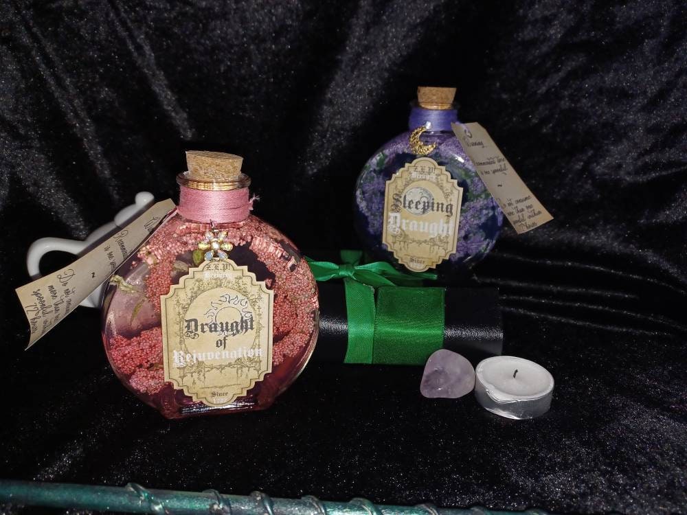 Sleeping Draught & Draught of Rejuvenation Potion Set of 2 Harry Potter ...