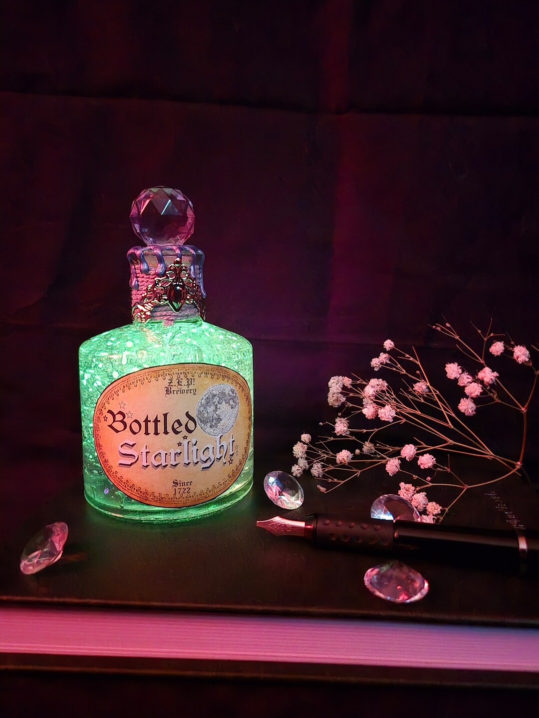 Bottled Starlight - Glow-in-the-dark Harry Potter Inspired Potion Prop ...