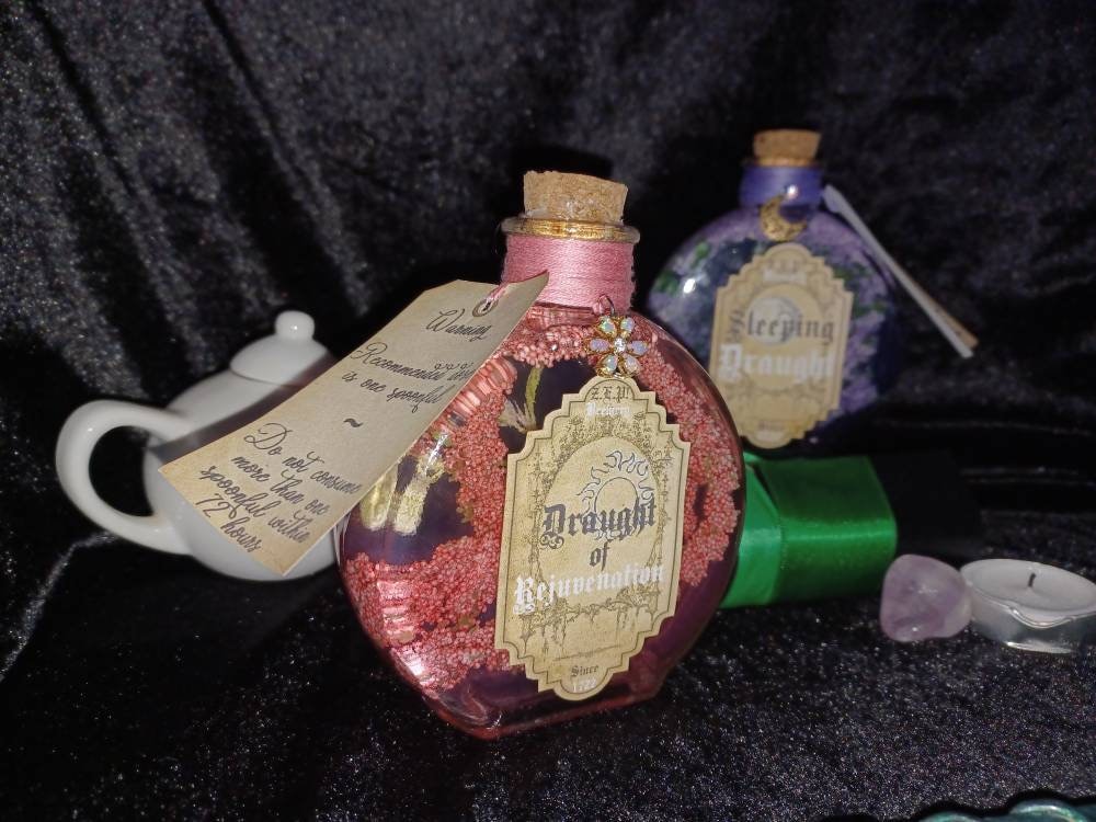 Sleeping Draught & Draught of Rejuvenation Potion Set of 2 Harry Potter ...