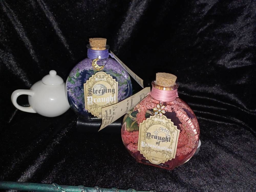 Sleeping Draught & Draught of Rejuvenation Potion Set of 2 Harry Potter ...