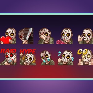 Jason Twitch Emotes | DBD Emote | Horror Emote | Twitch Emote | for ...