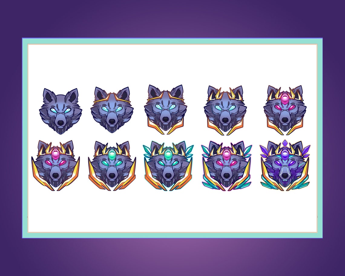 Wolf Sub Badges | Wolf Twitch Sub Badges | Wolf Cheer Bagdes | Wolf ...