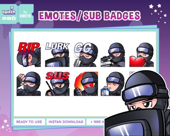 SWAT Twitch Emotes Call of Duty Emotes Cs Go Emotes - Etsy Canada
