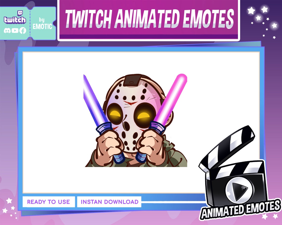 Animated Emote Jason Twitch Emote Jason Killer Emote Dbd Emote Dbd Dead ...