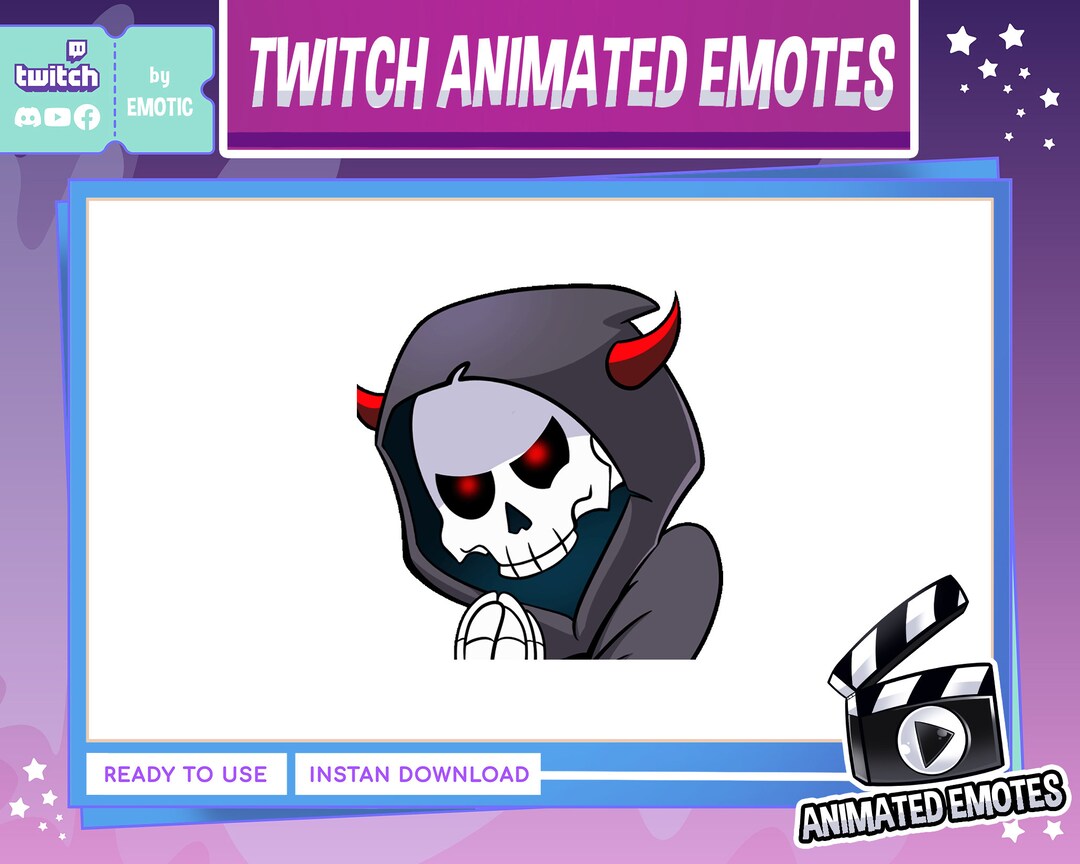 Animated Emote | Evil Plan Emote | Grim Reaper Animated Emote | Grim ...