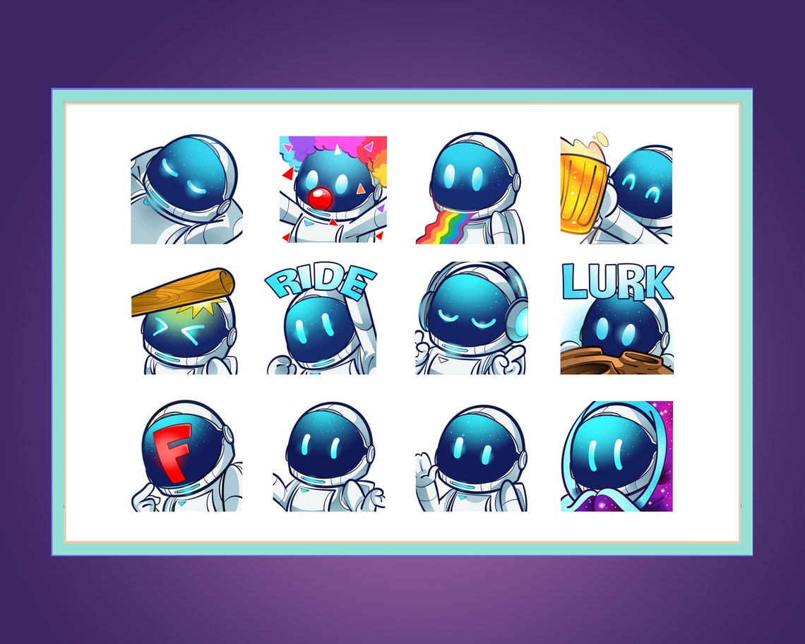 Astronaut Emotes Vol 2 - Twitch Emotes - Youtube Emotes - Discord ...