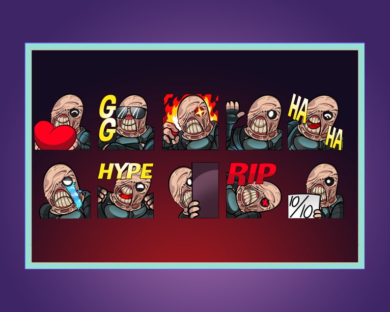 Twitch Emotes | Nemesis | Dbd Emotes | Resident Evil Emotes| for ...