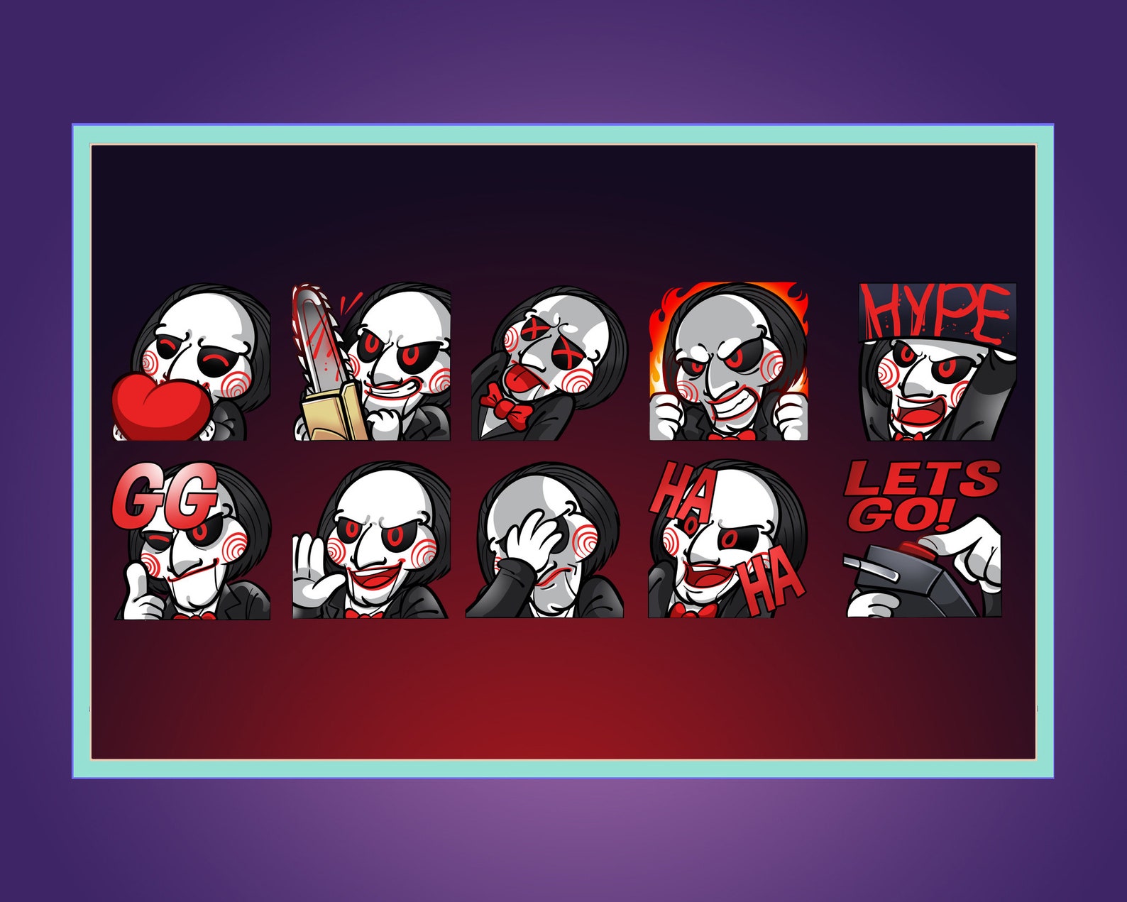 Jigsaw Twitch Emotes DBD Emote Horror Emote Twitch Emote - Etsy