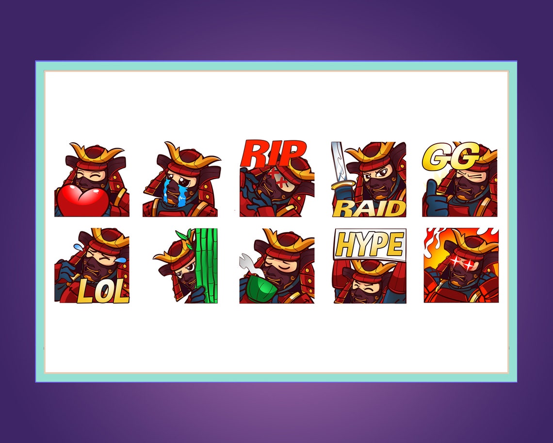 Twitch Emotes Samurai Guy Samurai Japanese Warrior Emotes Twitch Emotes ...