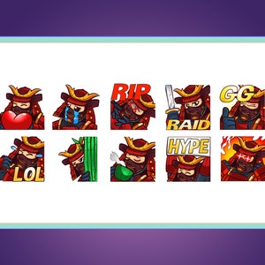 Twitch Emotes Samurai Guy | Samurai | Japanese | Warrior Emotes ...