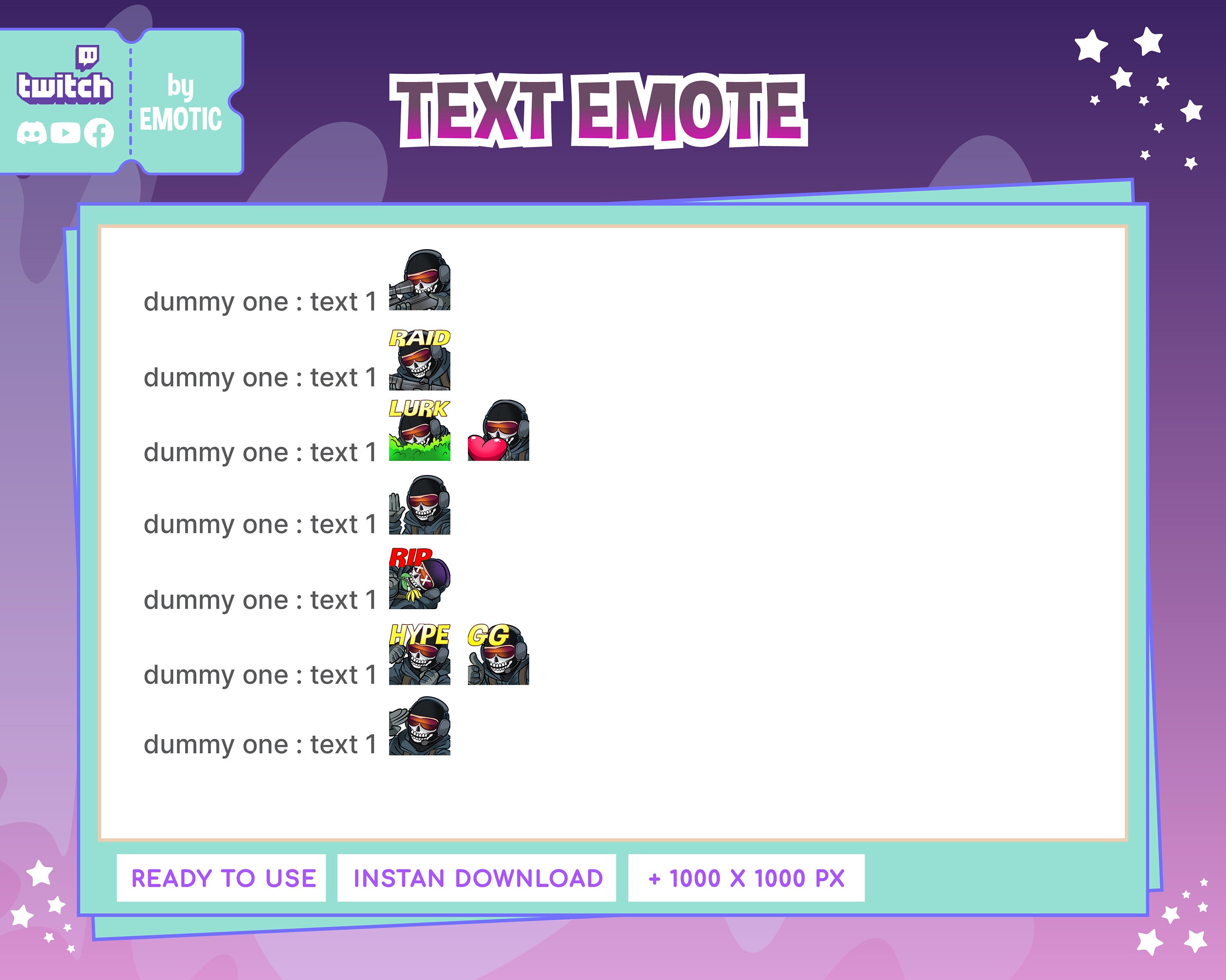 Call of Duty Ghost Soldier Emote Warrior Emote Emote - Etsy UK