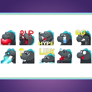 Twitch Emote Kaiju Series - Godzilla Emote | Titan Emote | Twitch ...
