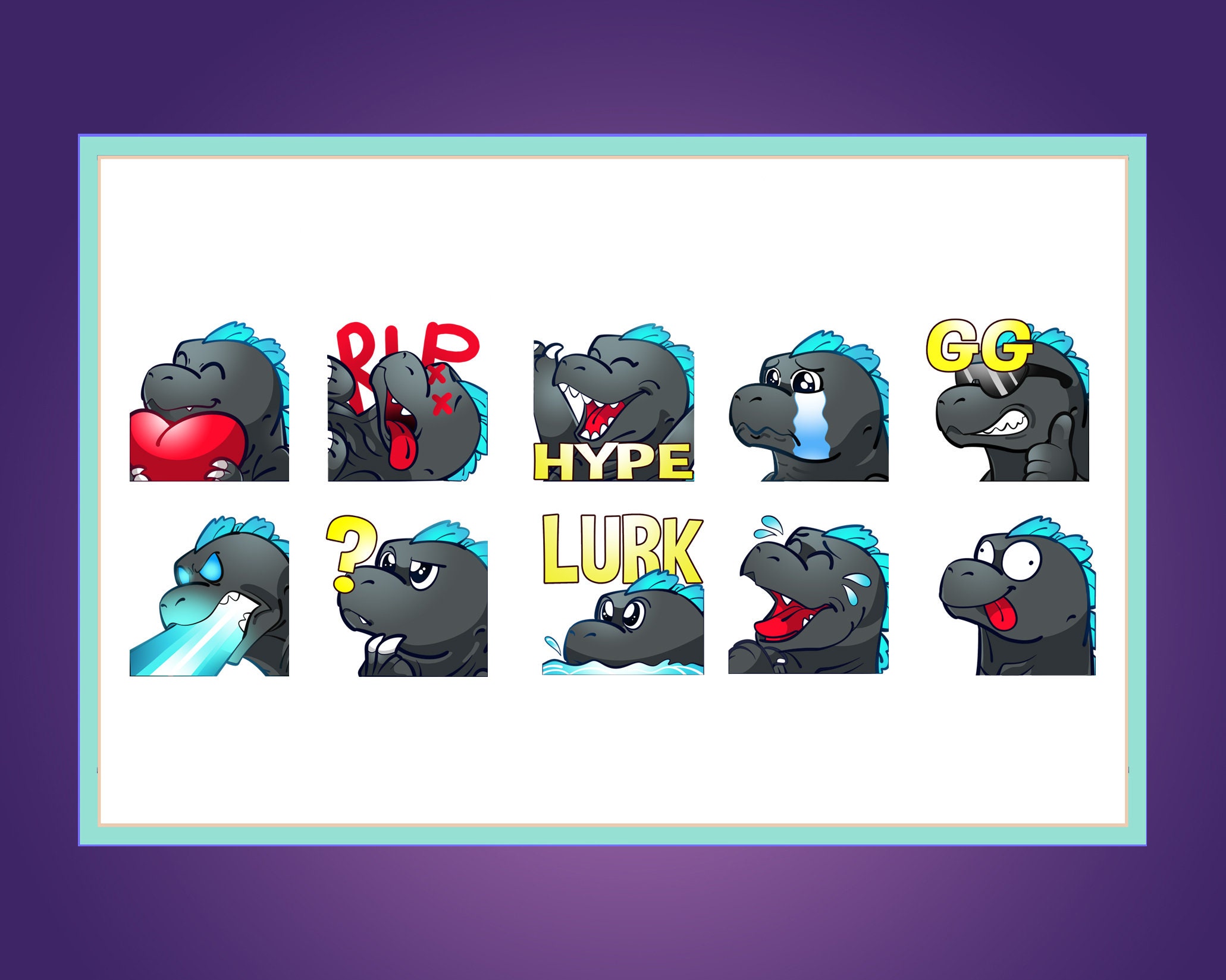 Twitch Emote Kaiju Series - Godzilla Emote | Titan Emote | Twitch ...