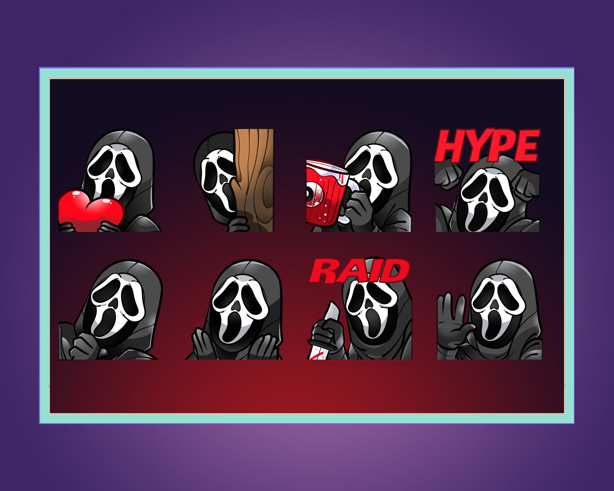 Twitch Emotes Dead by Daylight Ghost Face Discord for - Etsy UK