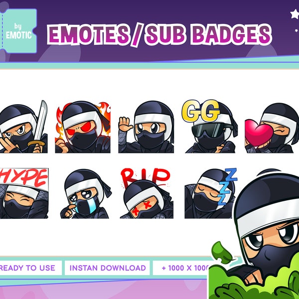 Ninja Emote Twitch - Etsy Australia