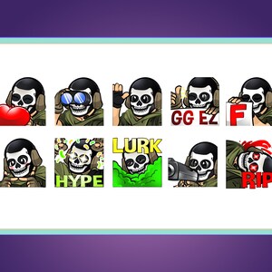 Twitch Emotes Call of Duty Ghost | Warzone Emote | COD Emote | Gaming ...