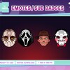Twitch Sub Badges | 10 Classic Horror Movie Package | Horror Sub Badge ...