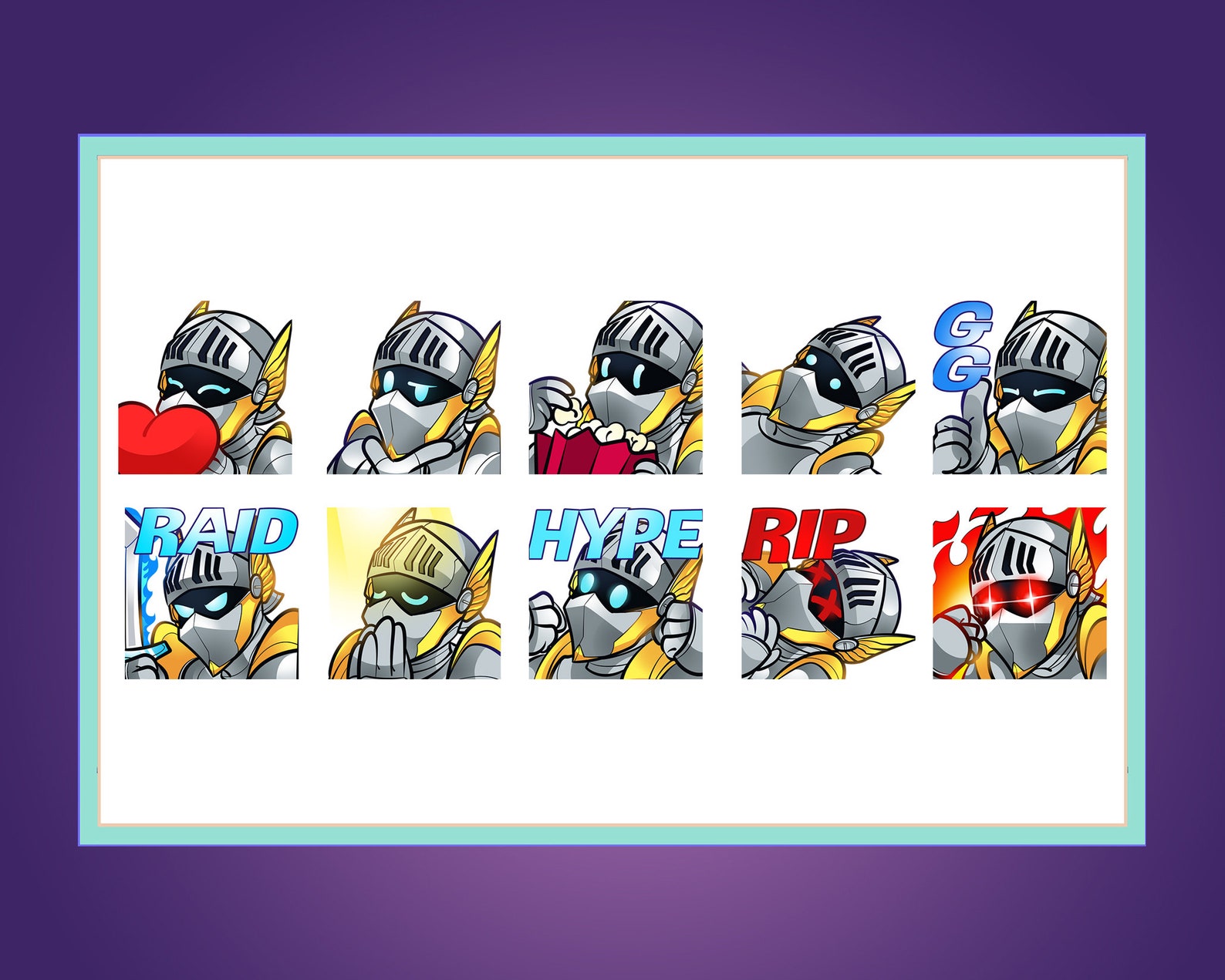Knight Twitch Emotes | Twitch | Youtube | Discord | Gaming | Streamer ...