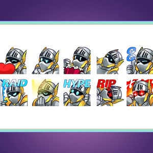 Knight Twitch Emotes | Twitch | Youtube | Discord | Gaming | Streamer ...