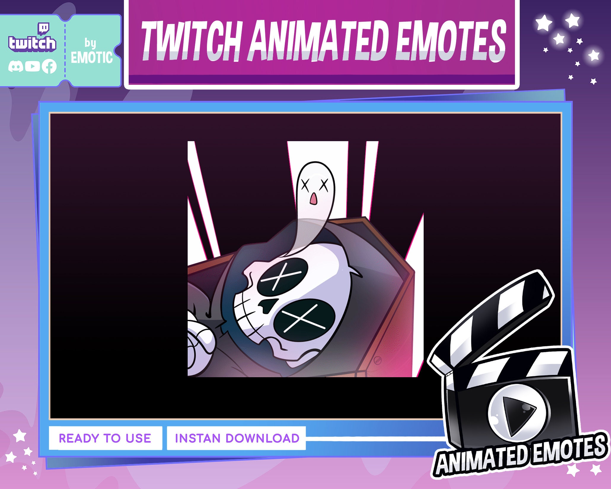 Animated Emote | Rip Emote | Rip Grim Reaper | Grim Reaper Emote | Grim ...