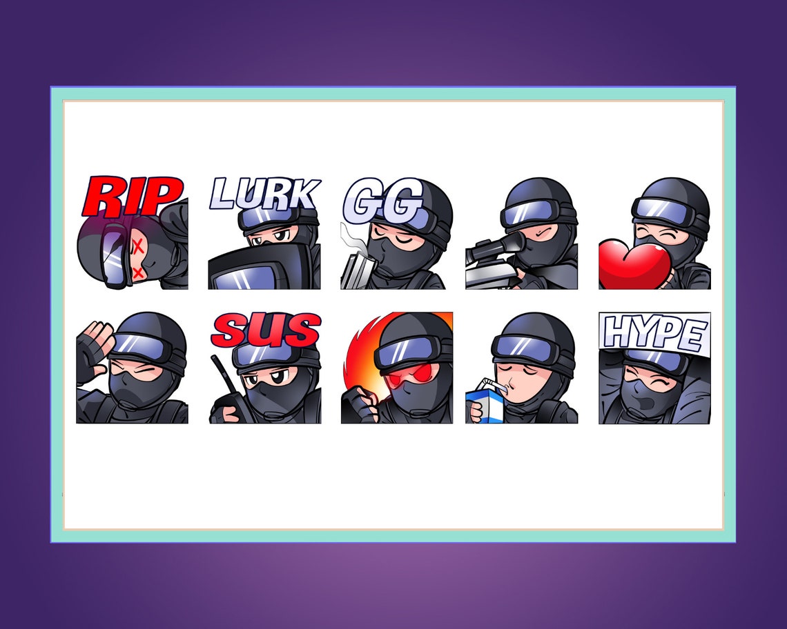 SWAT Twitch Emotes Call of Duty Emotes Cs Go Emotes Military Emotes ...