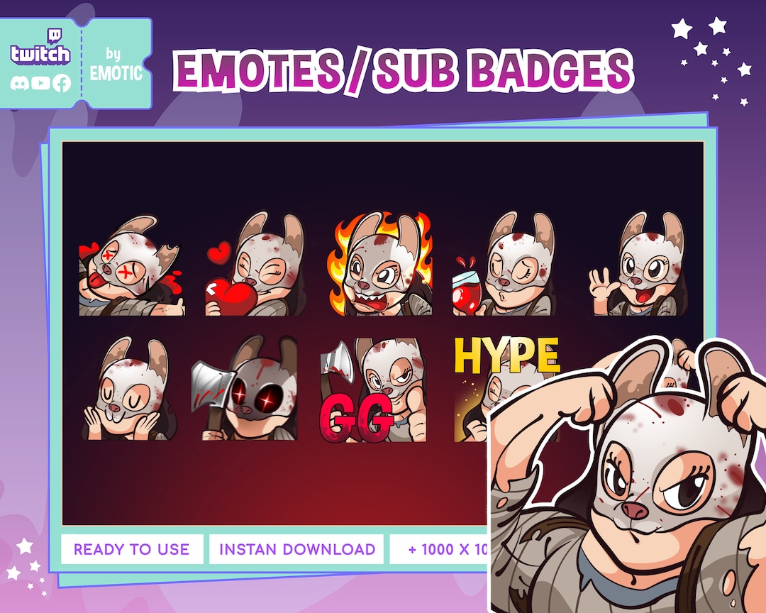 Twitch Emotes | Dead by Daylight | Huntress Dbd | Discord | for ...