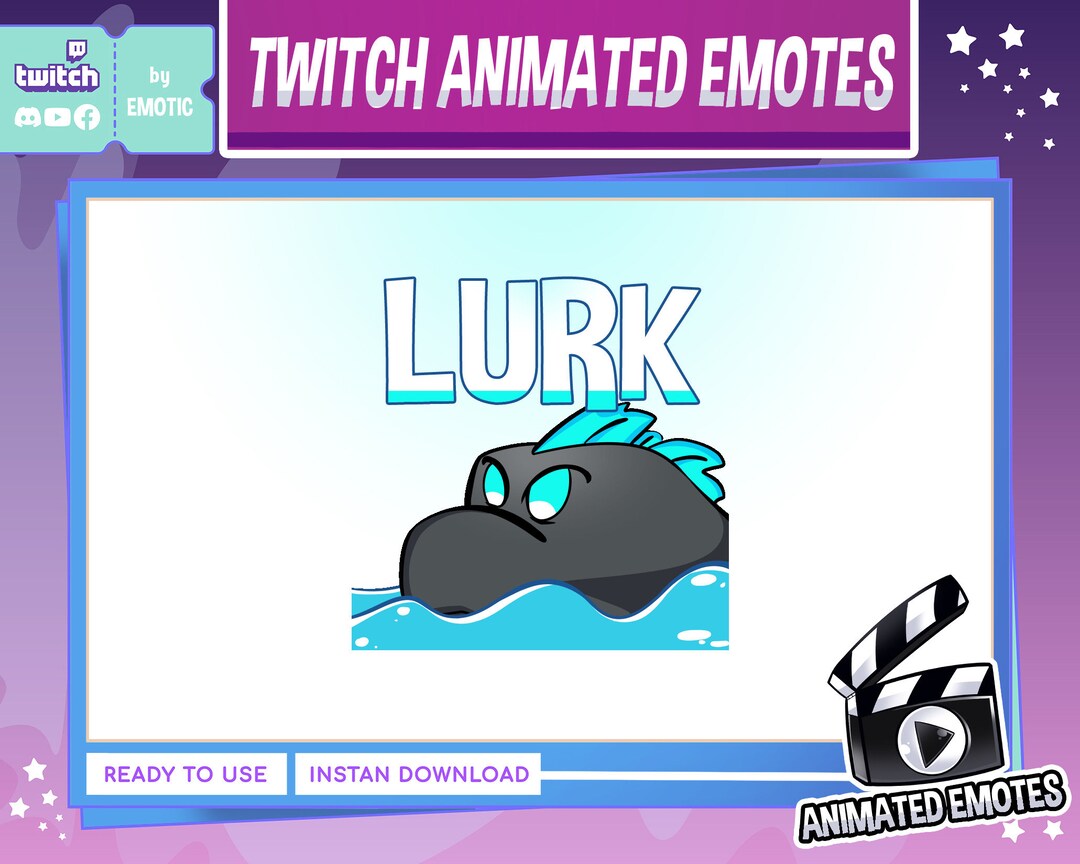 Animated Emote | Kaiju Emote | Sea Monster Emote | for Streaming or ...