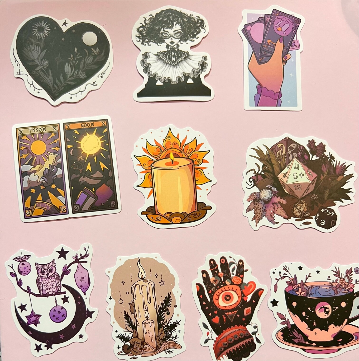 10 Pack of Witchy Stickers, for Water Bottles, Laptops and More - Etsy