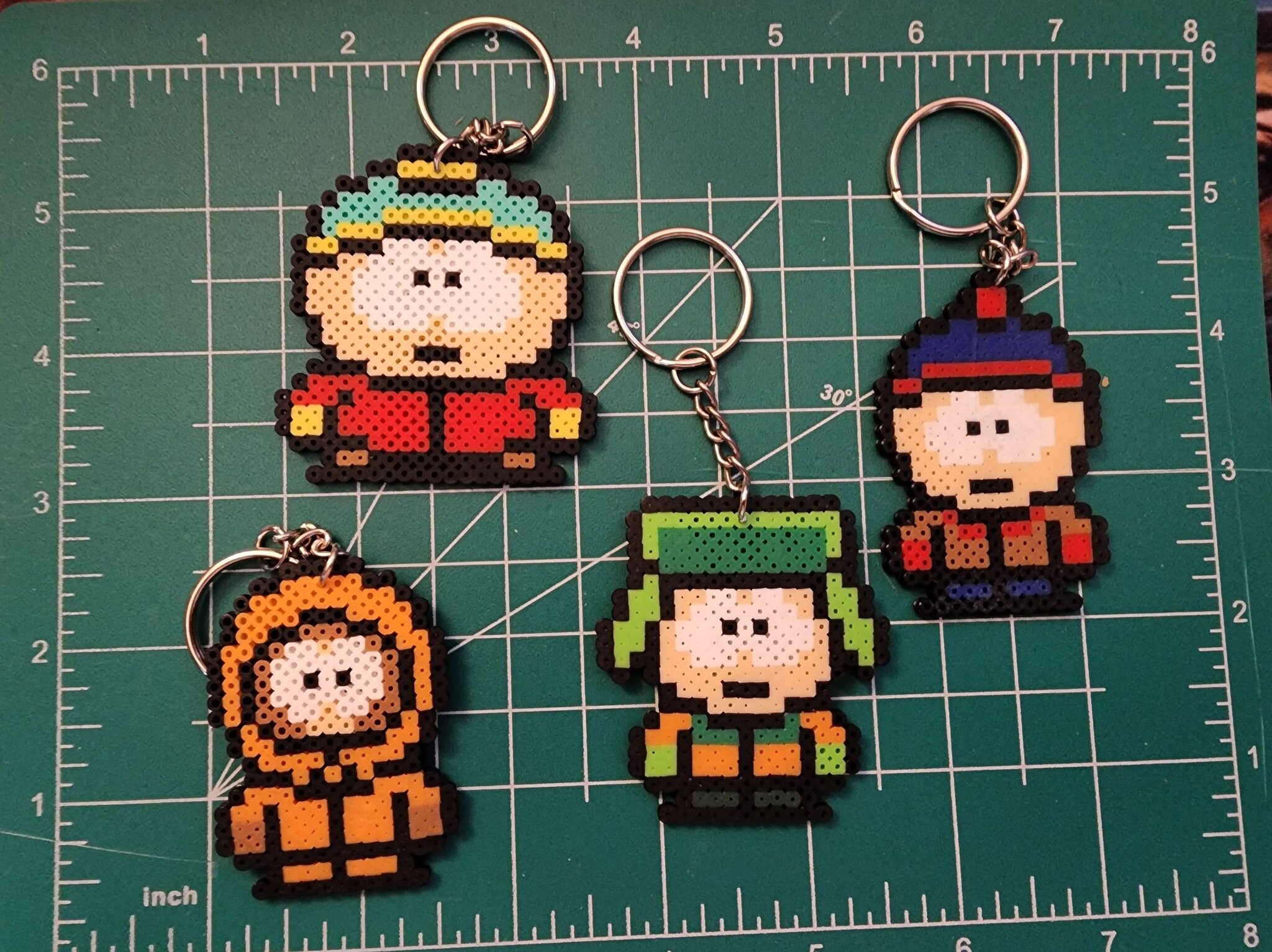 South Park Perler Keychain - Etsy