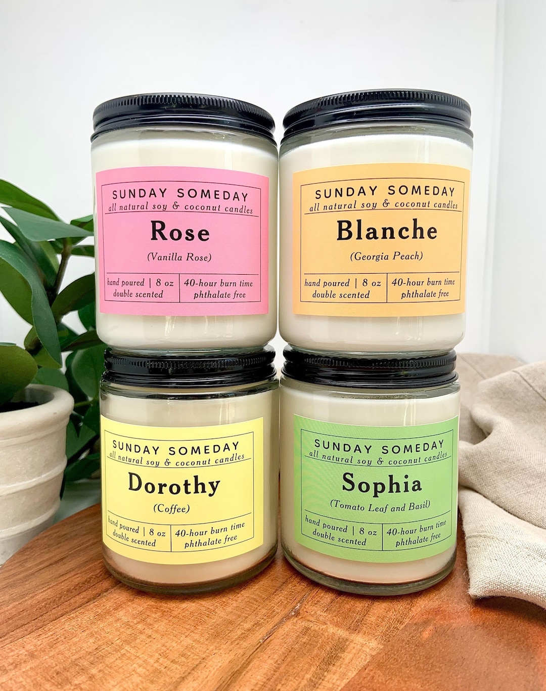 Golden Girls Candles, Single Candle or Set of 4, Friendship Gift, Soy ...
