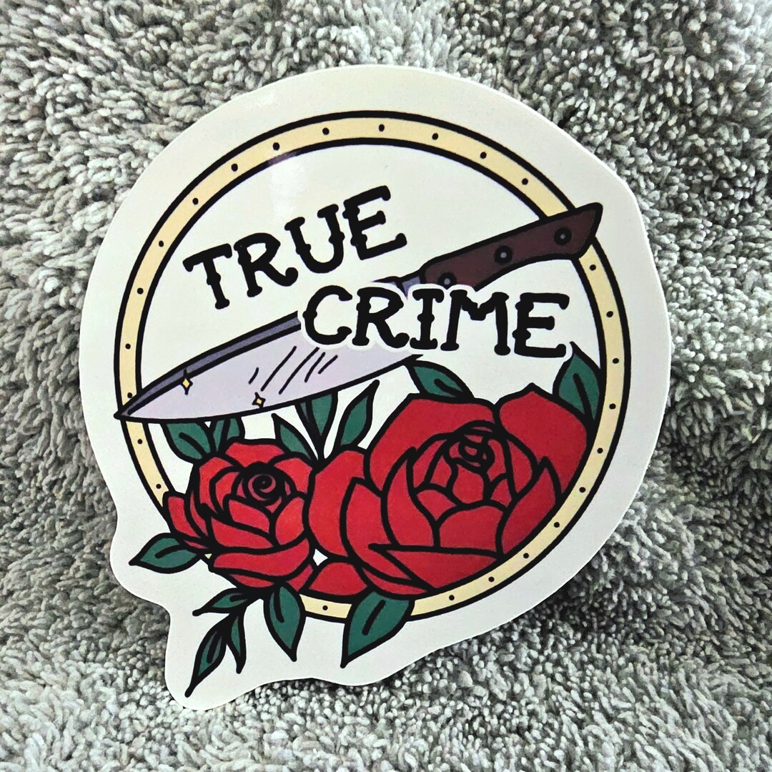 True Crime Vinyl Sticker - Etsy