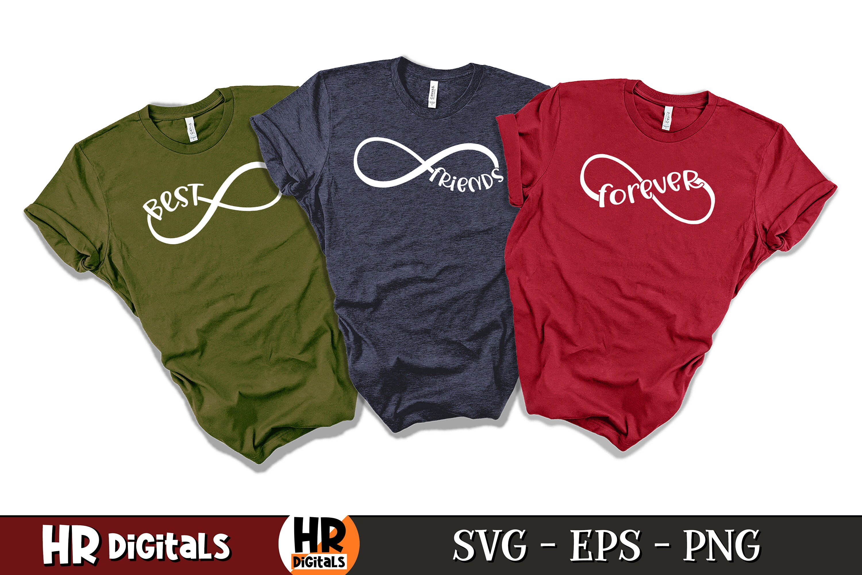 Best Friends Forever SVG Besties Outfit Infinity Symbol - Etsy