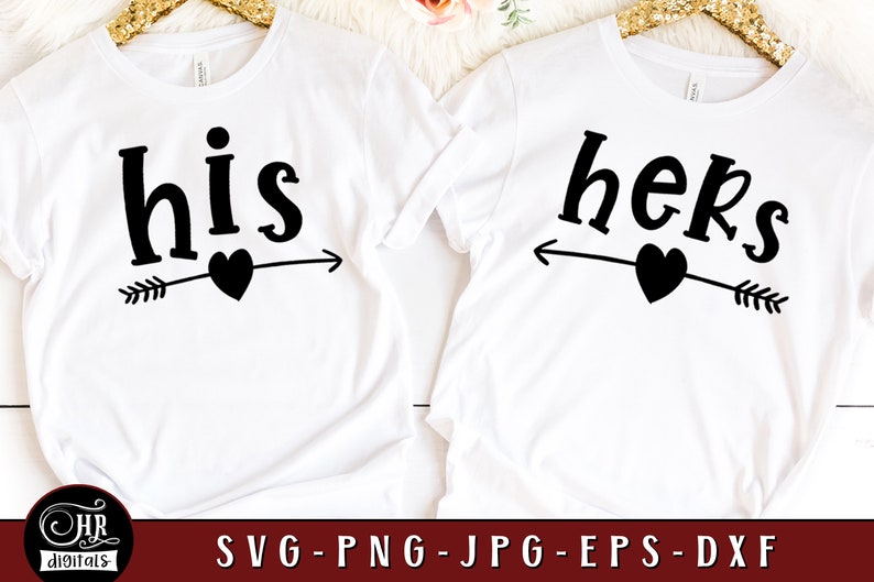 His and Hers SVG Funny Matching Couples SVG Cute Couples - Etsy