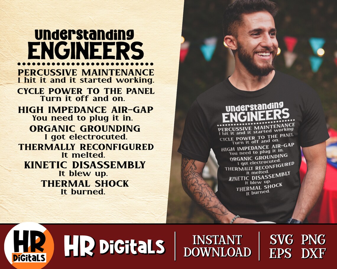 Engineer SVG, Funny Engineer SVG, Engineering Humor, Understanding ...