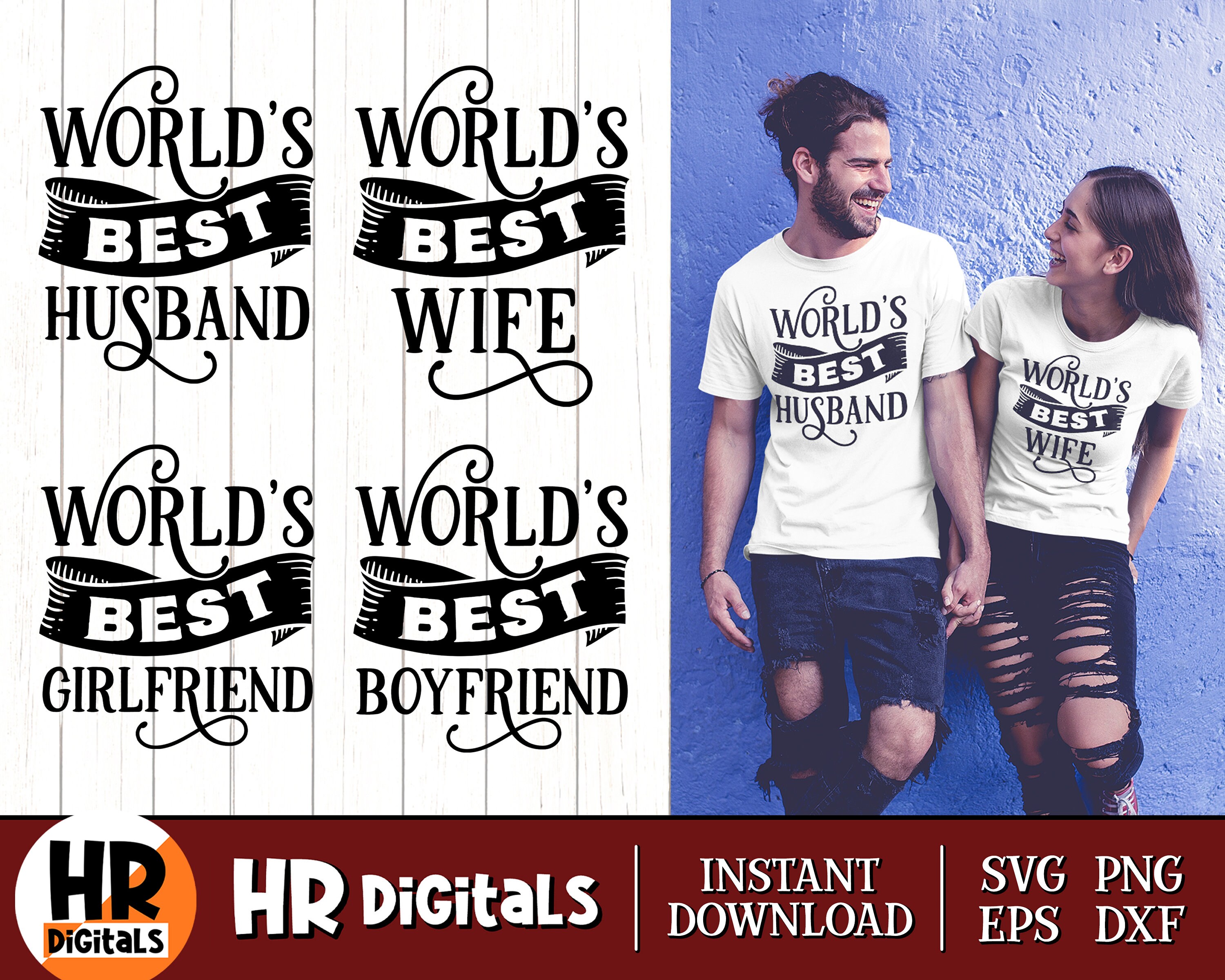 Matching Couple SVG Bundle Matching Outfit His and Hers - Etsy