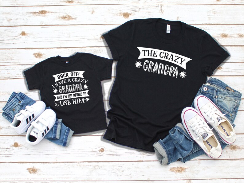 Crazy Grandma Grandpa SVG Bundle: Funny Grandkid Design (digital File ...