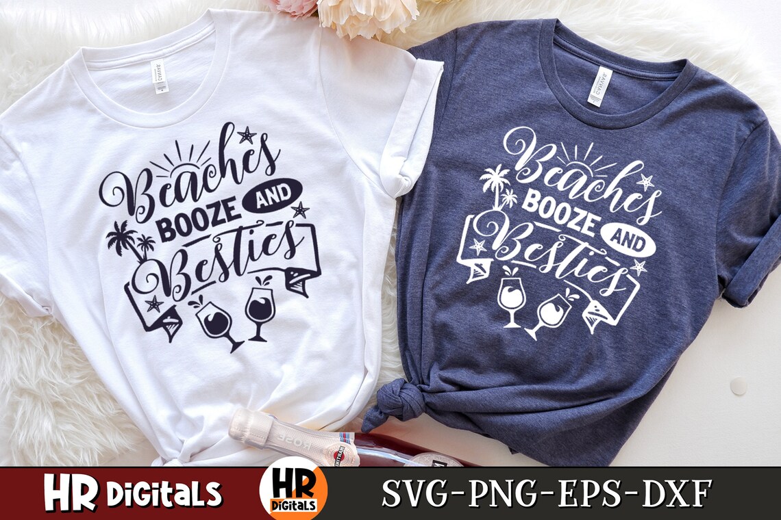 Beaches Booze and Besties SVG Funny Beach SVG Girls Trip - Etsy
