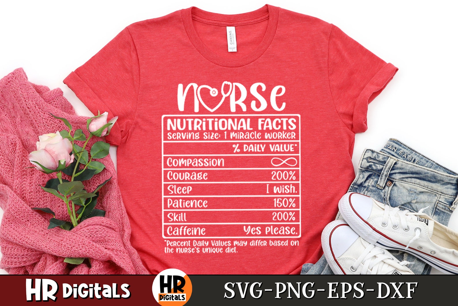 Nurse Nutritional Facts SVG Bundle, Nutrition Fact Sheet, Funny Nurse ...