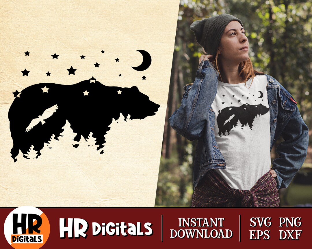 Bear Silhouette SVG, Bear SVG, Bear Clip Art, Mama Bear, Animal ...