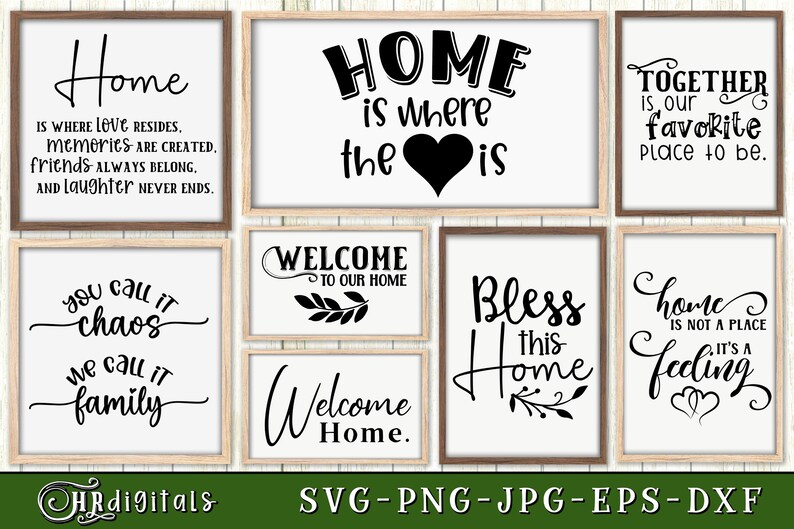 Family Sayings SVG Bundle Family Quotes Home Decor Rustic - Etsy