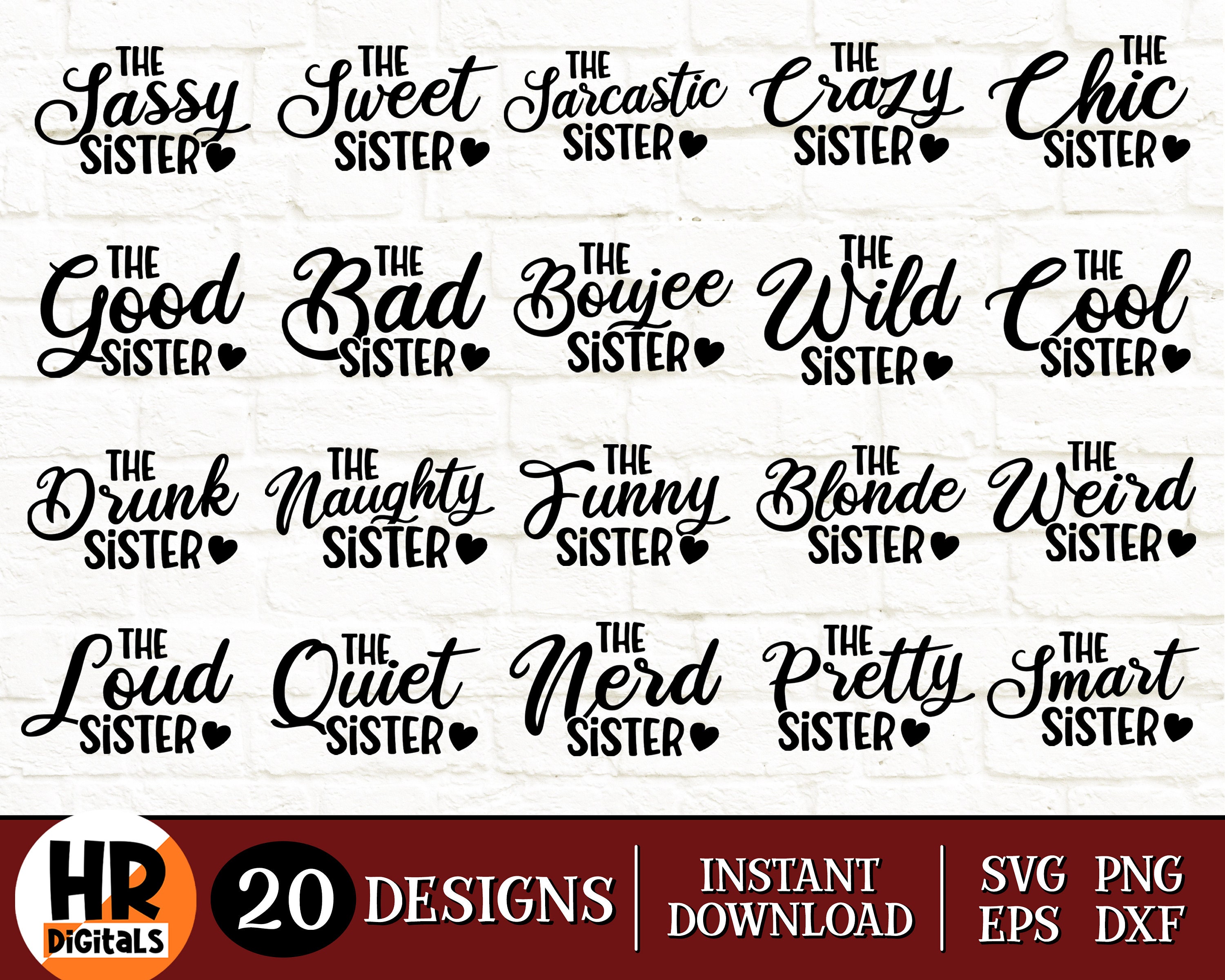 Sisters SVG Bundle Funny Sister SVG Sisters Trip Matching - Etsy Canada