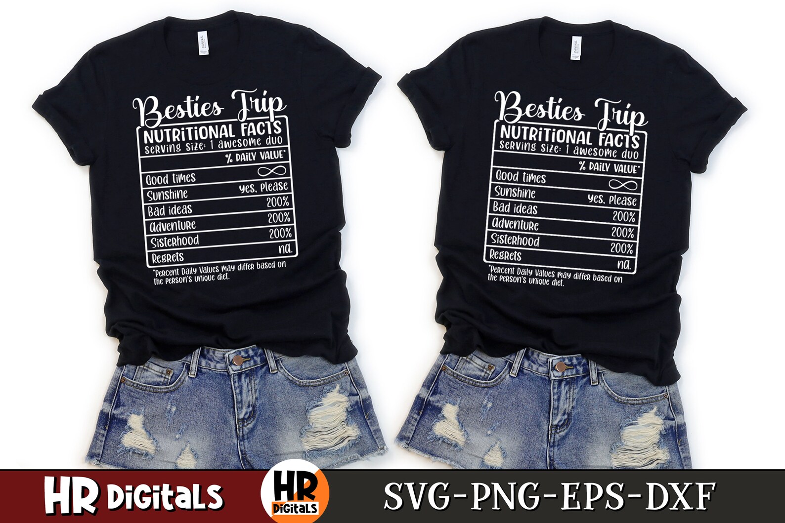 Girls Trip Nutritional Facts Svg Bundle Sisters Trip Besties Trip