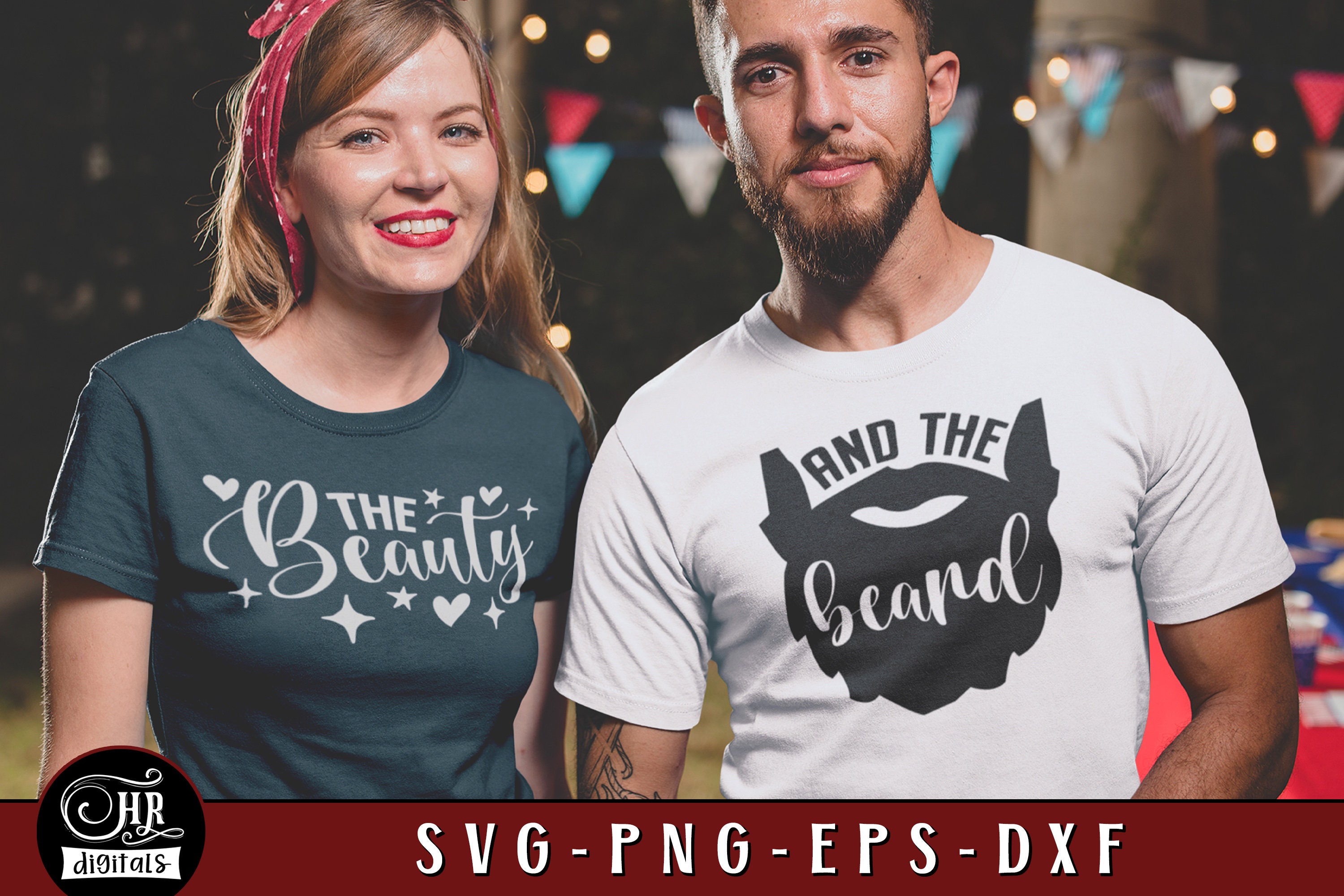 Matching Couples SVG Bundle: Funny Romantic Designs (digital Files ...