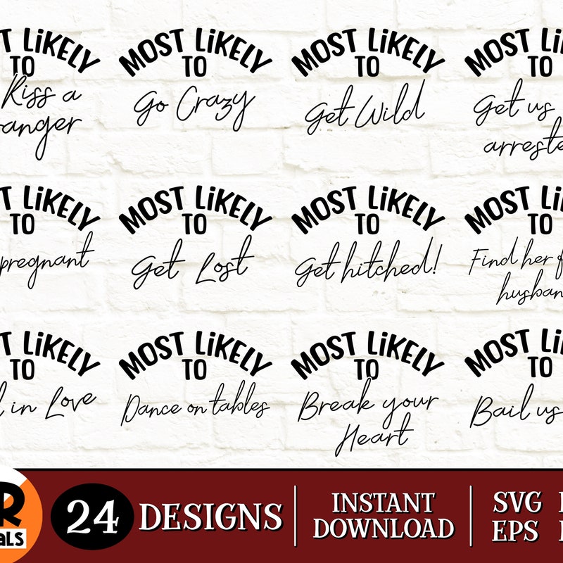 Most Likely to Svg - Etsy