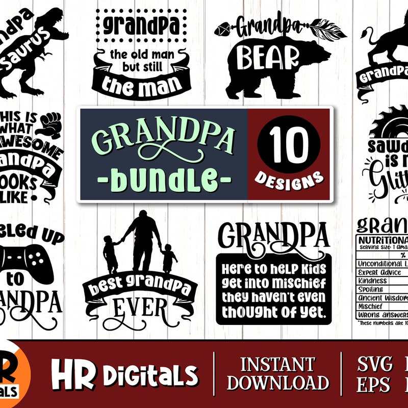 Best Grandpa Svg - Etsy