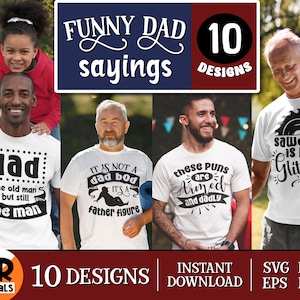 Funny Dad Sayings SVG Bundle, Father's Day Bundle, Funny Dad Gift ...