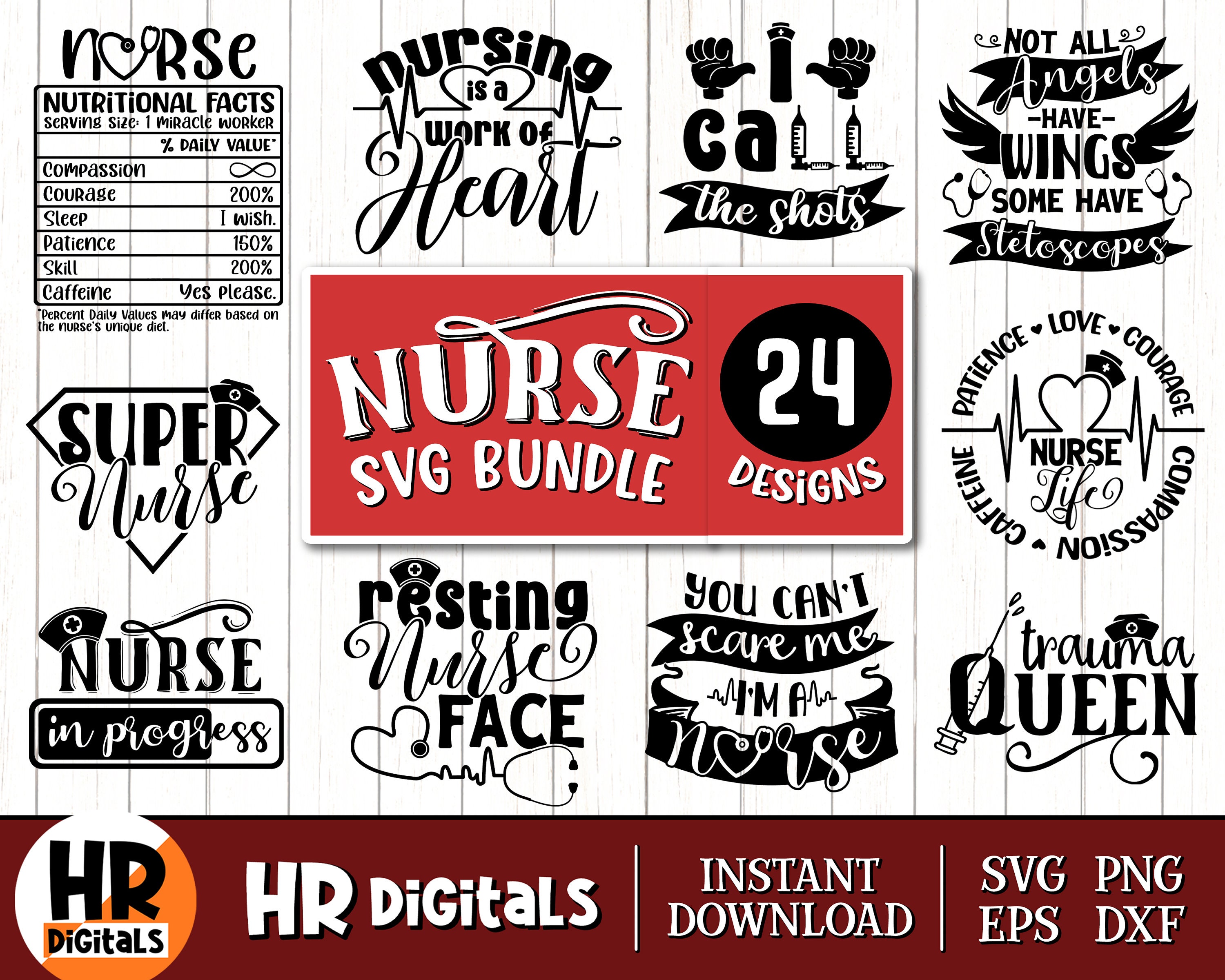 Nurse SVG Bundle, Nurse Life Sayings, Funny Nurse SVG, Nursing Bundle ...