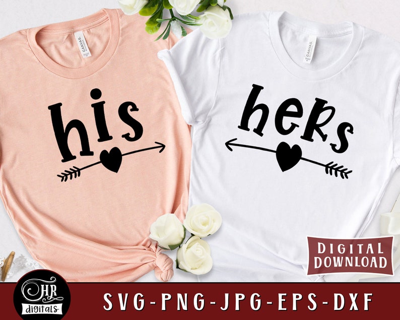 His and Hers SVG Funny Matching Couples SVG Cute Couples - Etsy