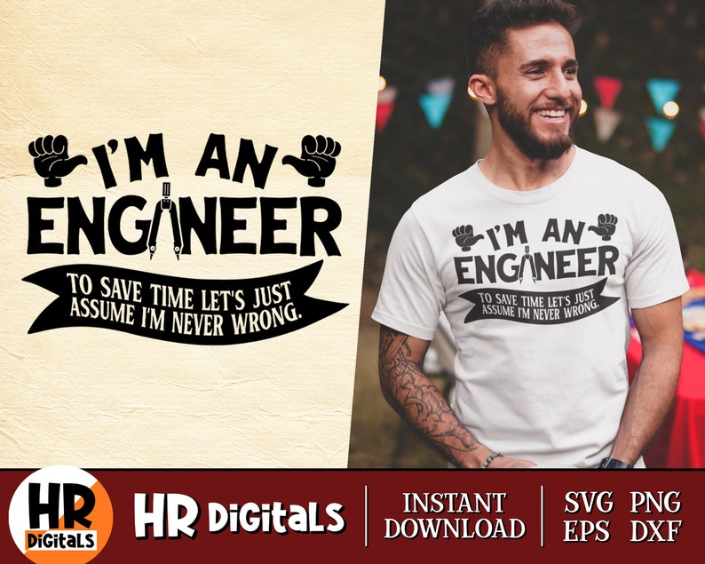 Engineer SVG Funny Engineering Humor SVG I'm an Engineer - Etsy